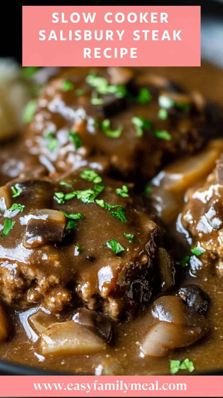 Slow Cooker Salisbury Steak Recipe - Easy Family Meal