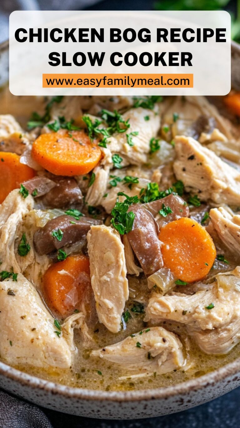Chicken Bog Recipe Slow Cooker - Easy Family Meal