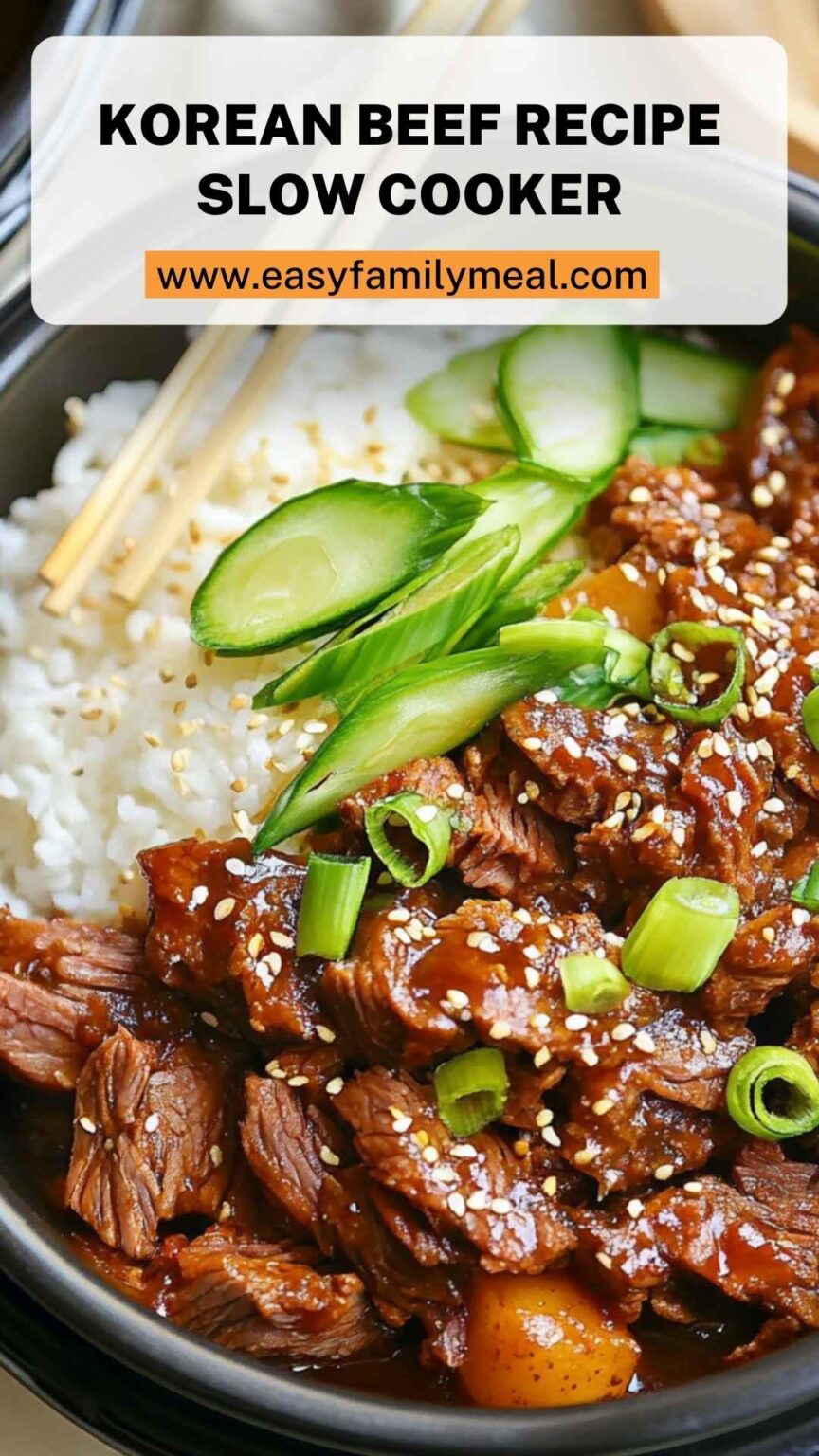 Korean Beef Recipe Slow Cooker - Easy Family Meal