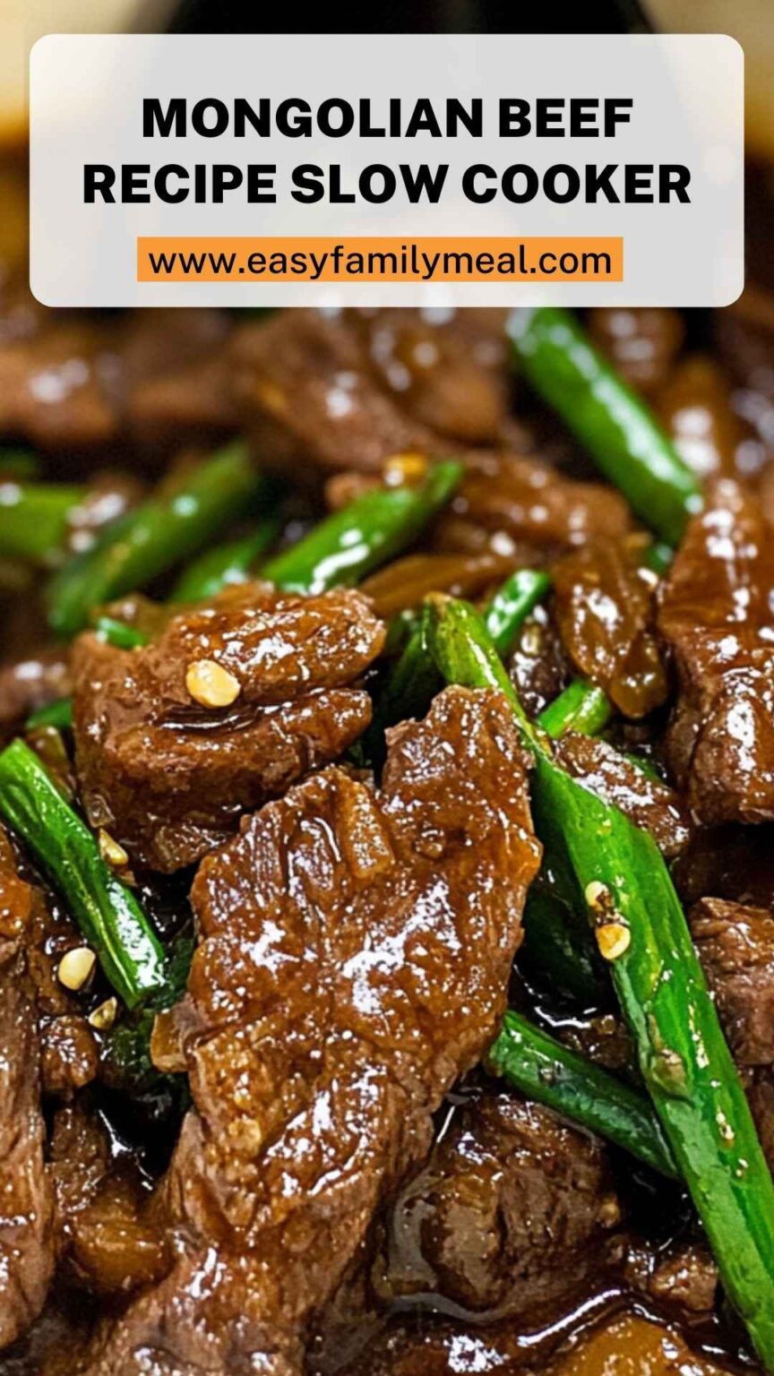 Mongolian Beef Recipe Slow Cooker - Easy Family Meal