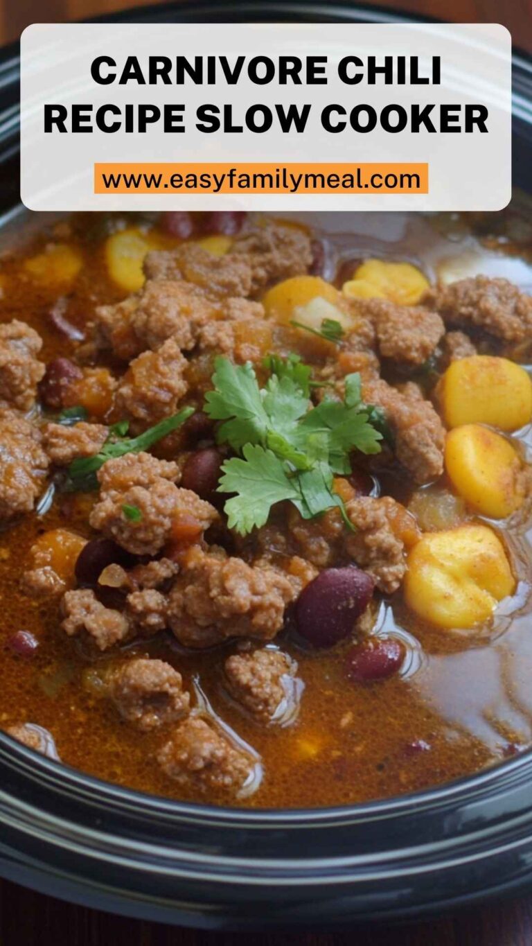 Carnivore Chili Recipe Slow Cooker - Easy Family Meal
