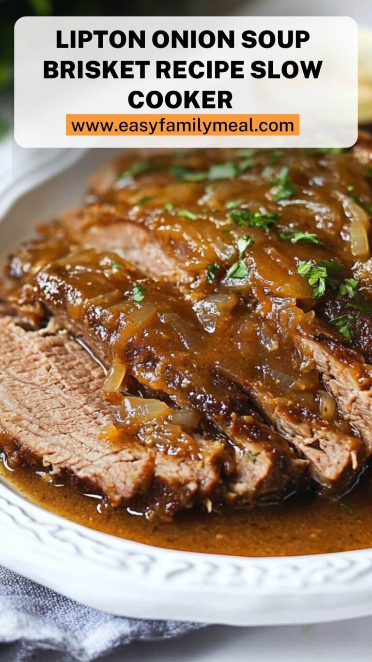 Lipton Onion Soup Brisket Recipe Slow Cooker - Easy Family Meal